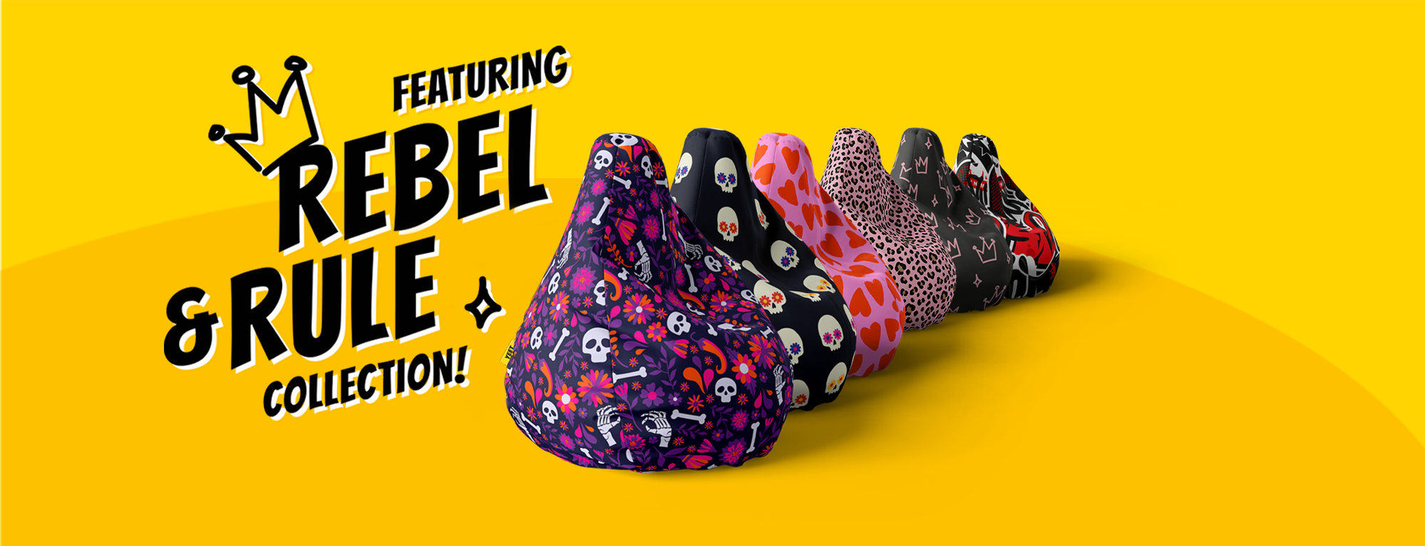 Edgy Beanbags – Graffiti, Skulls & Bold Prints – YEET SEAT